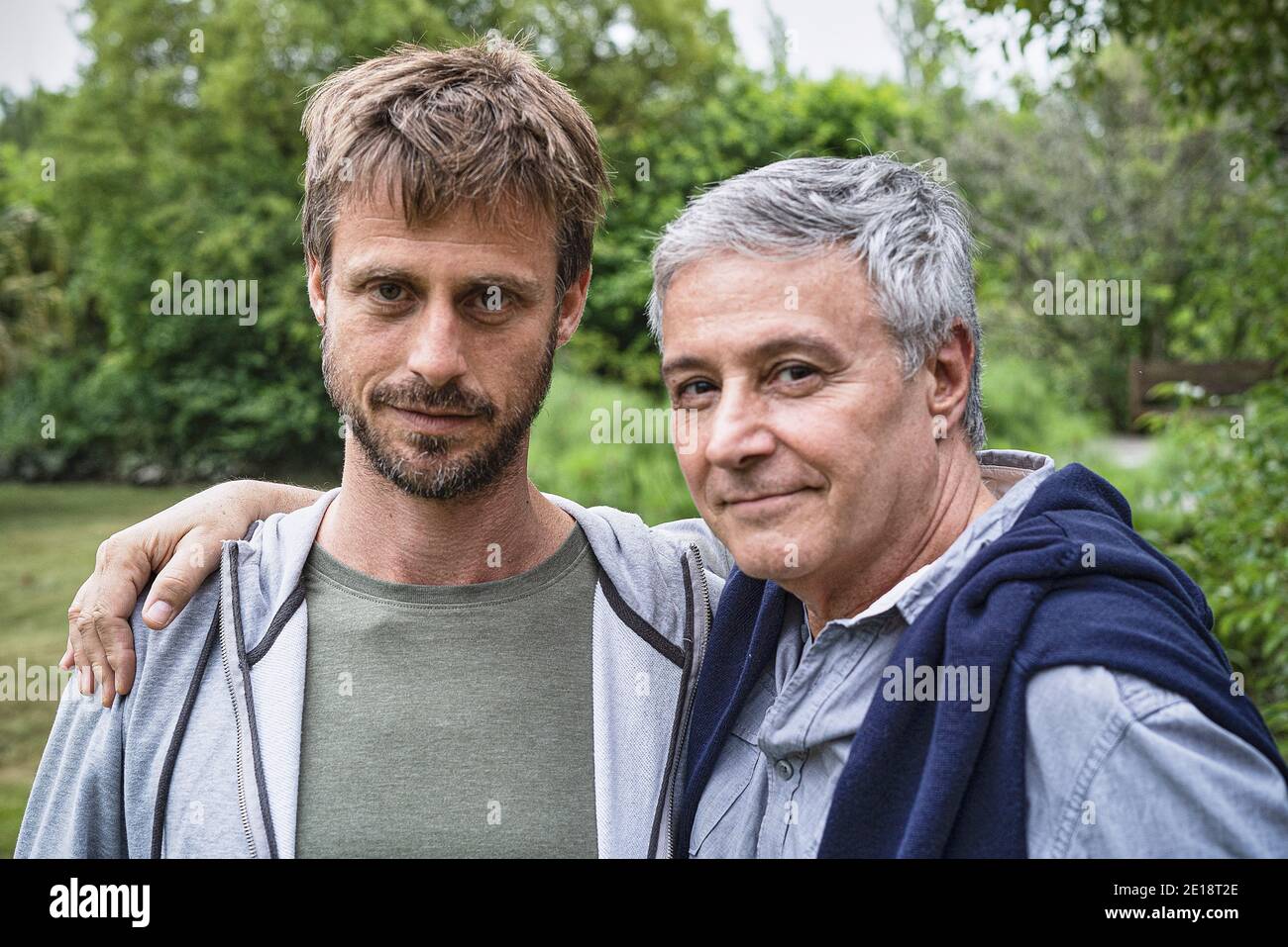 Father and son looking trees hi-res stock photography and images - Alamy