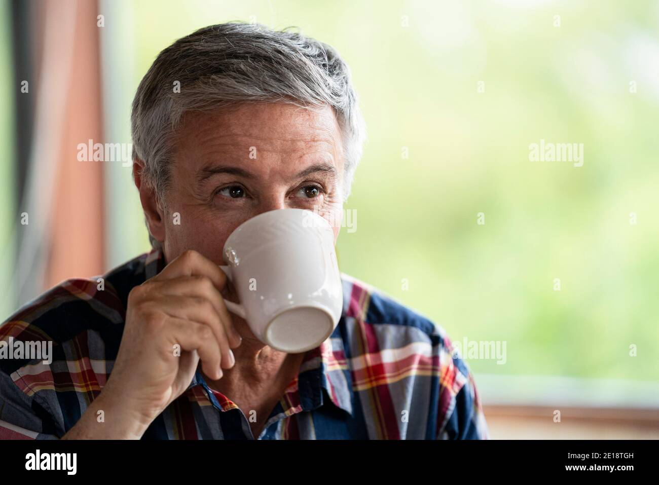 One eyed man drinking coffee hi-res stock photography and images - Alamy