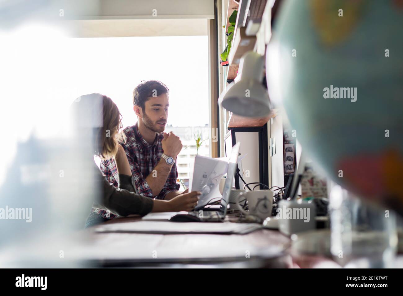 Business people reviewing documents hi-res stock photography and images ...