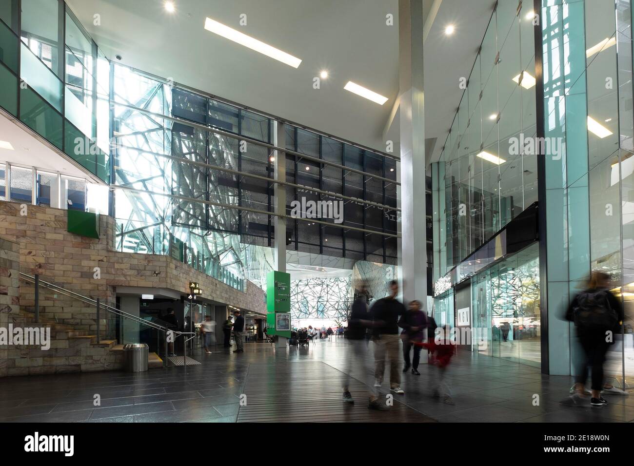 Melbourne architecture glass steel atrium hi-res stock photography and ...