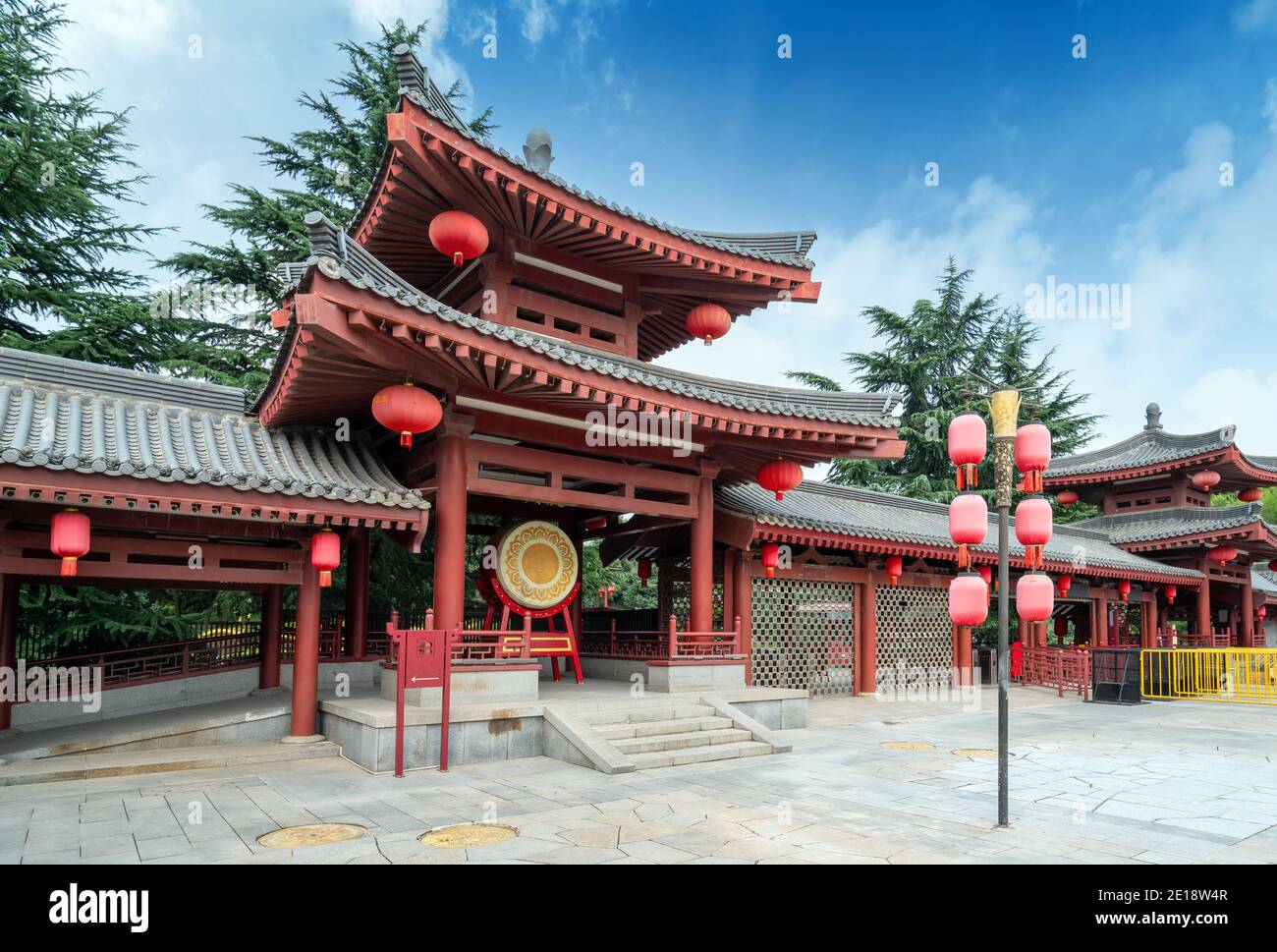 Classical architecture in Xi'an, Shaanxi Province, China Stock Photo ...