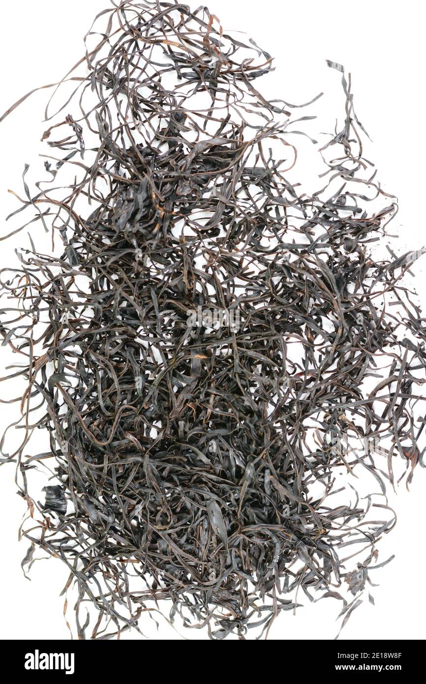 Arame. Dry seaweed isolated on white background. Sea vegetable Stock ...