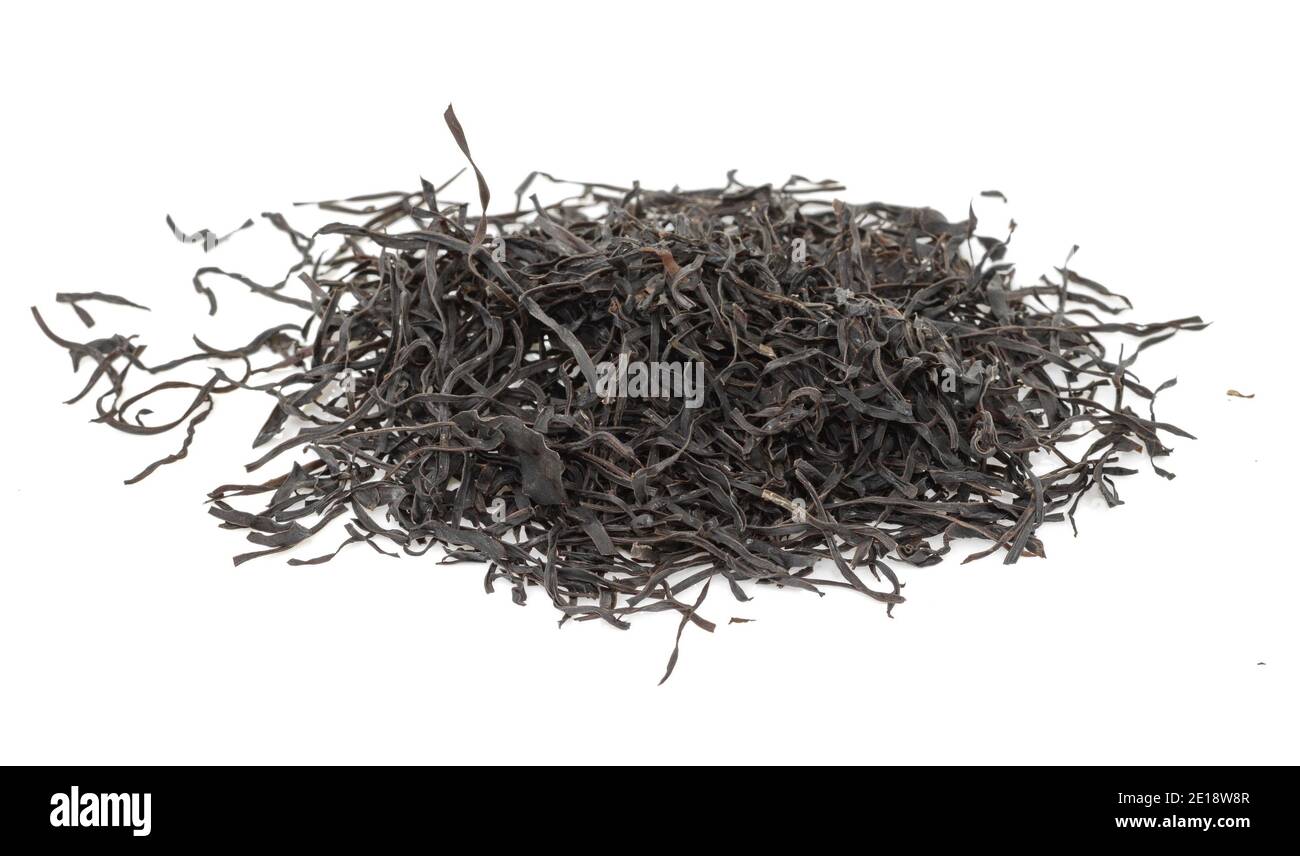 Arame. Dry seaweed isolated on white background. Sea vegetable Stock ...