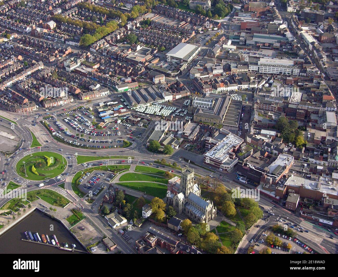 Aerial view of doncaster town hi-res stock photography and images - Alamy