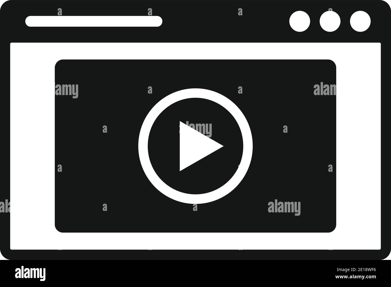 Video web page icon, simple style Stock Vector Image & Art - Alamy