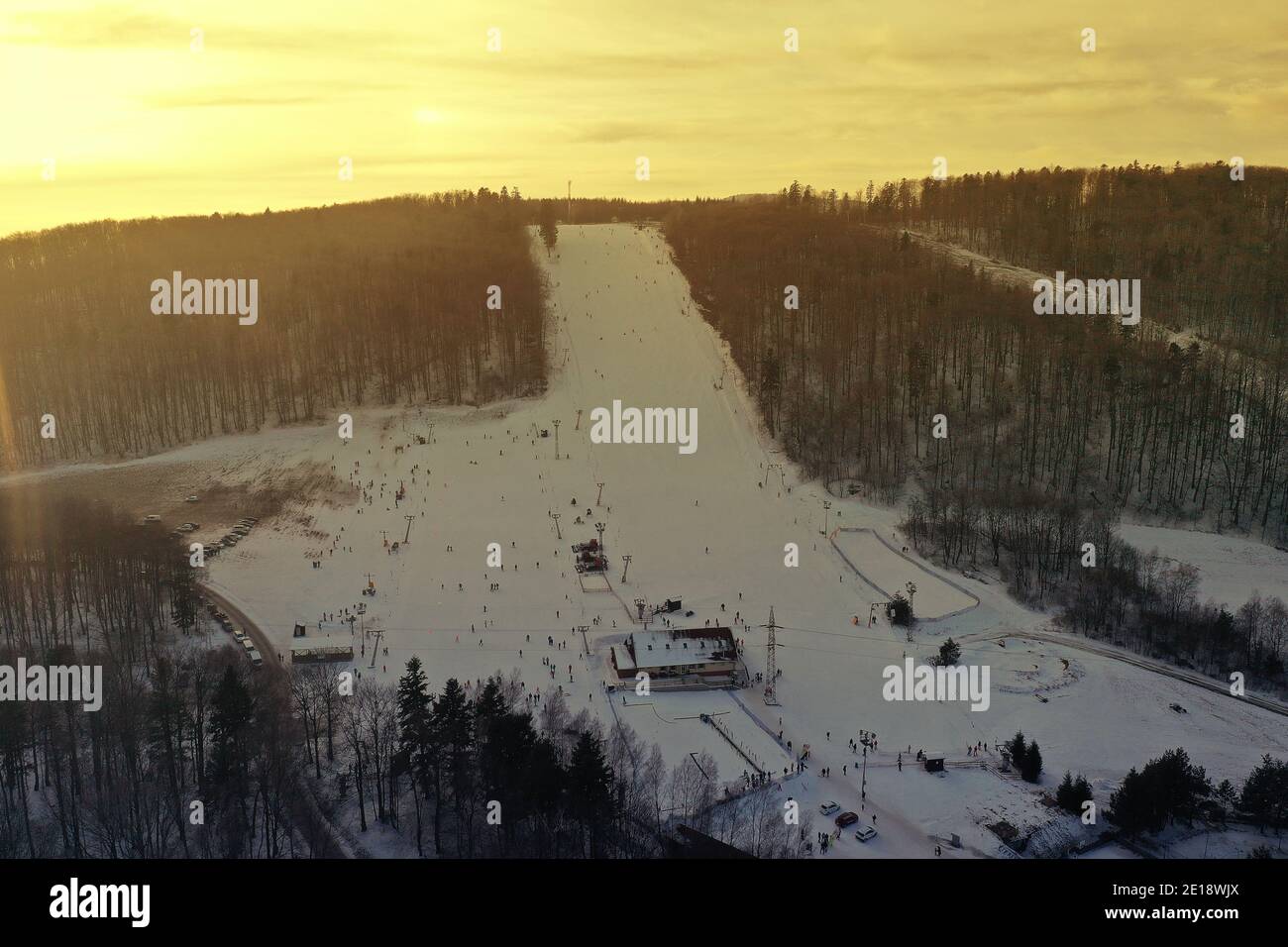 Aerial view of ski resort Jahodna in Slovakia Stock Photo - Alamy