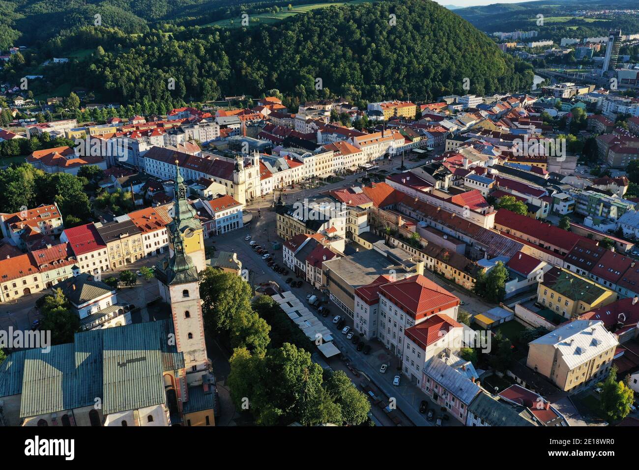Aerial view of Banska Bystrica city in Slovakia Stock Photo - Alamy