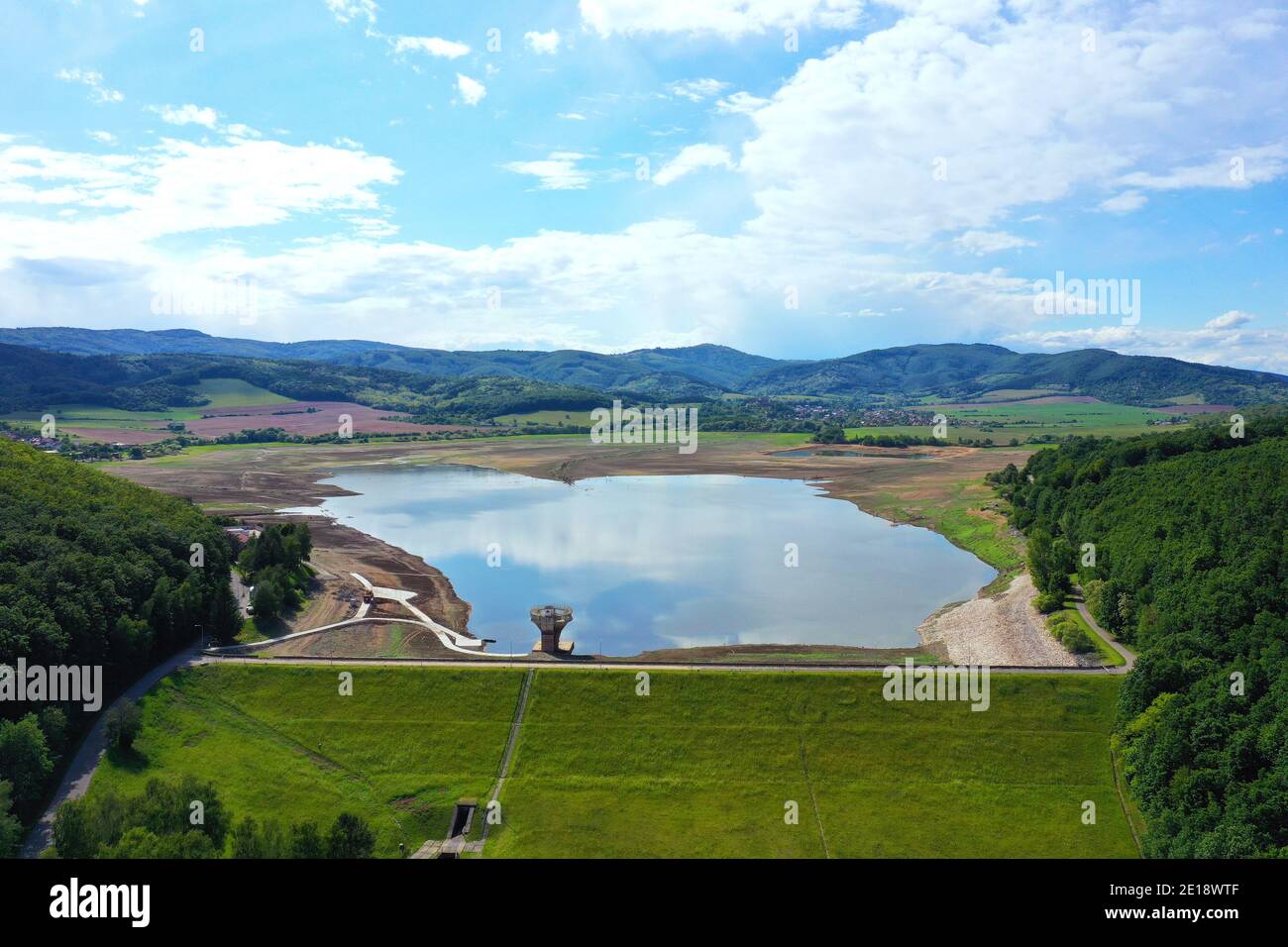 Aerial view of the Ruzina reservoir in Slovakia Stock Photo - Alamy