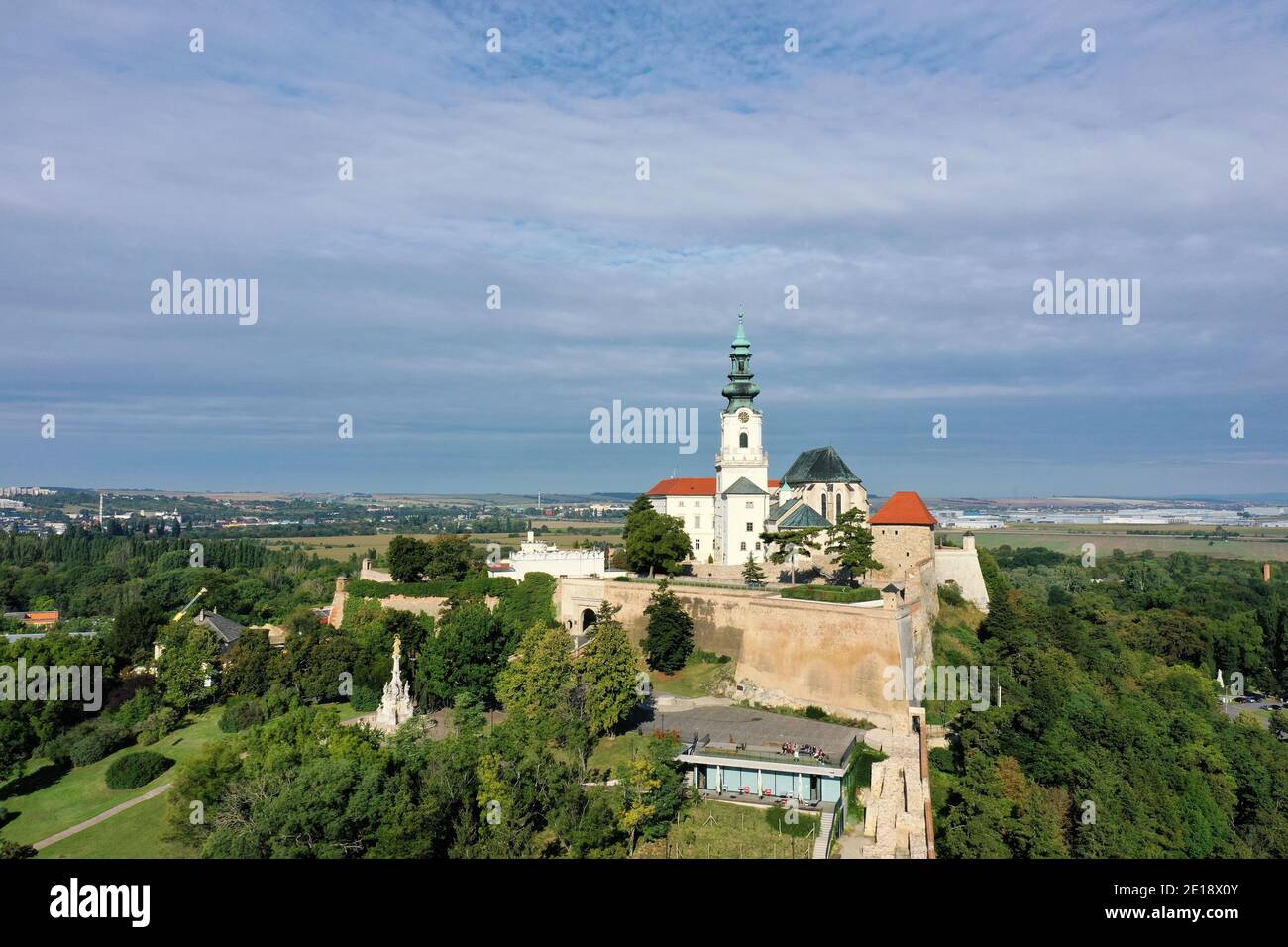 Aerial view of the castle in the city of Nitra in Slovakia Stock Photo ...