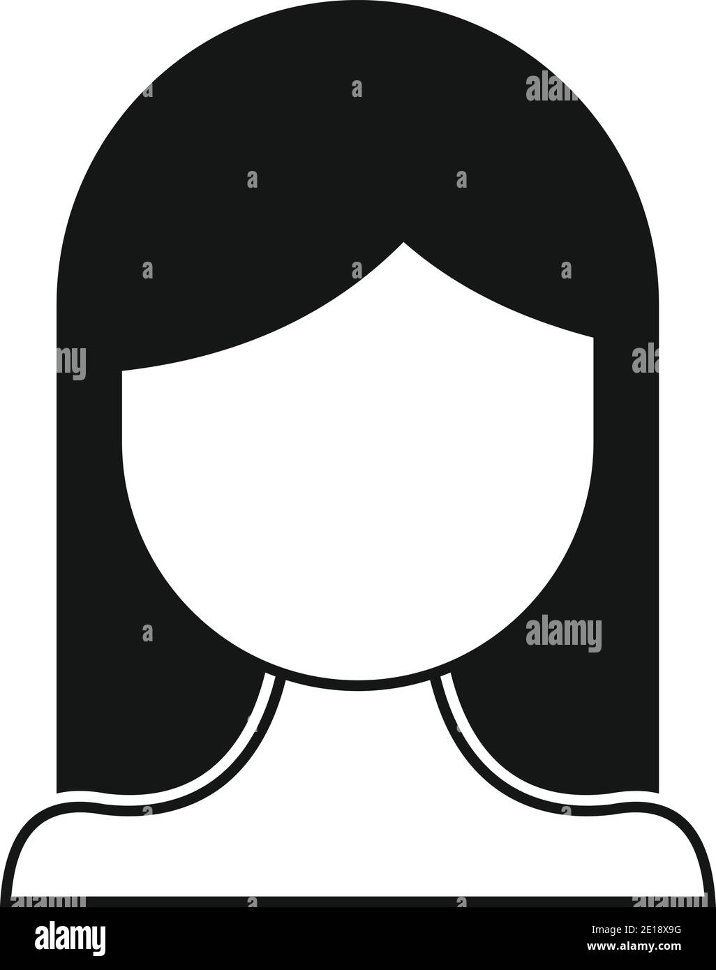 Woman hair stylist icon, simple style Stock Vector Image & Art - Alamy