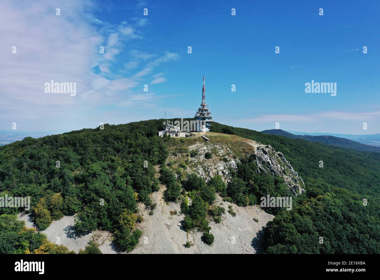 Aerial view of the Zobor pyramid in Nitra, Slovakia Stock Photo - Alamy