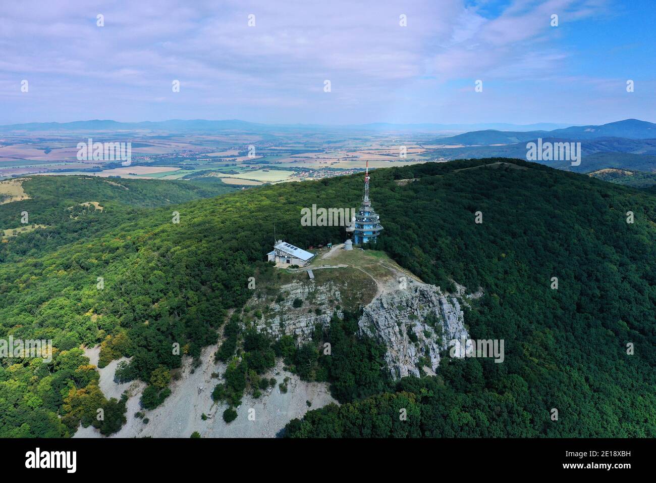 Aerial view of the Zobor pyramid in Nitra, Slovakia Stock Photo - Alamy