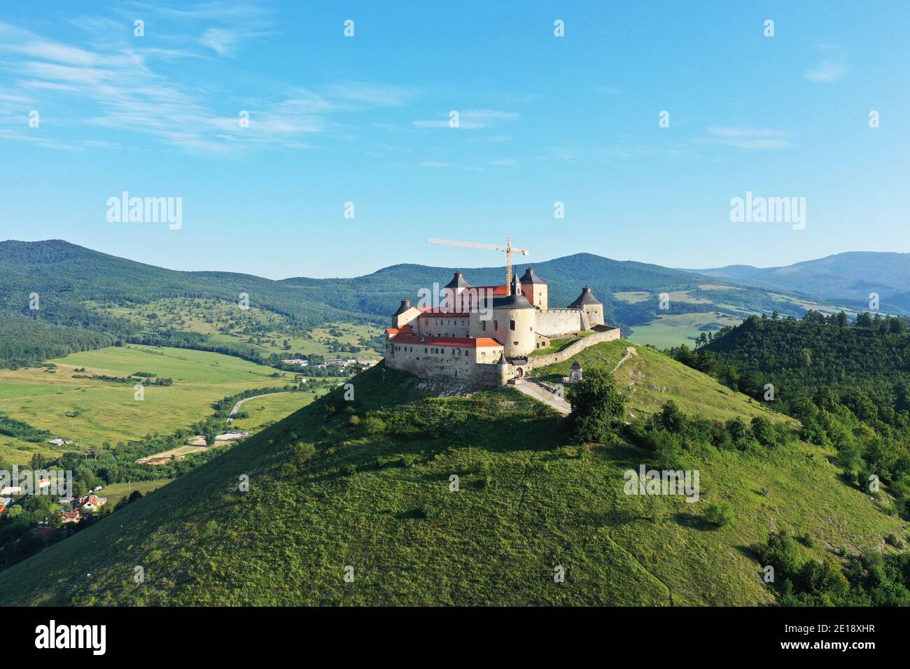 Aerial view of Krasna Horka castle in Slovakia Stock Photo - Alamy