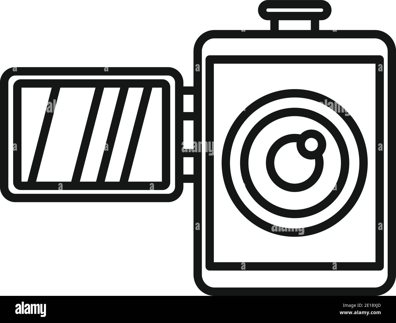 Thin blue line film Stock Vector Images - Alamy