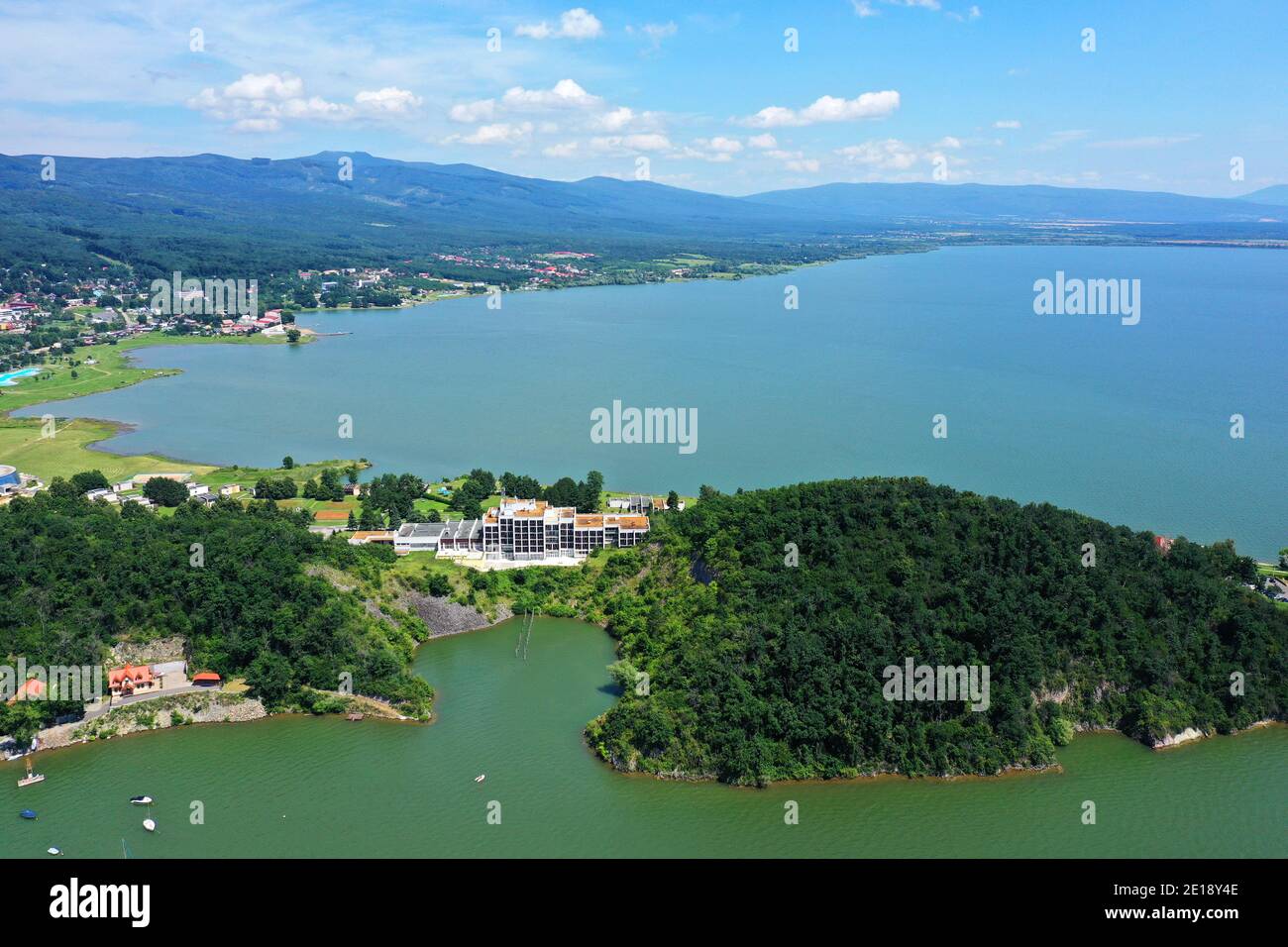 Aerial view of Zemplinska Sirava reservoir in Slovakia Stock Photo - Alamy