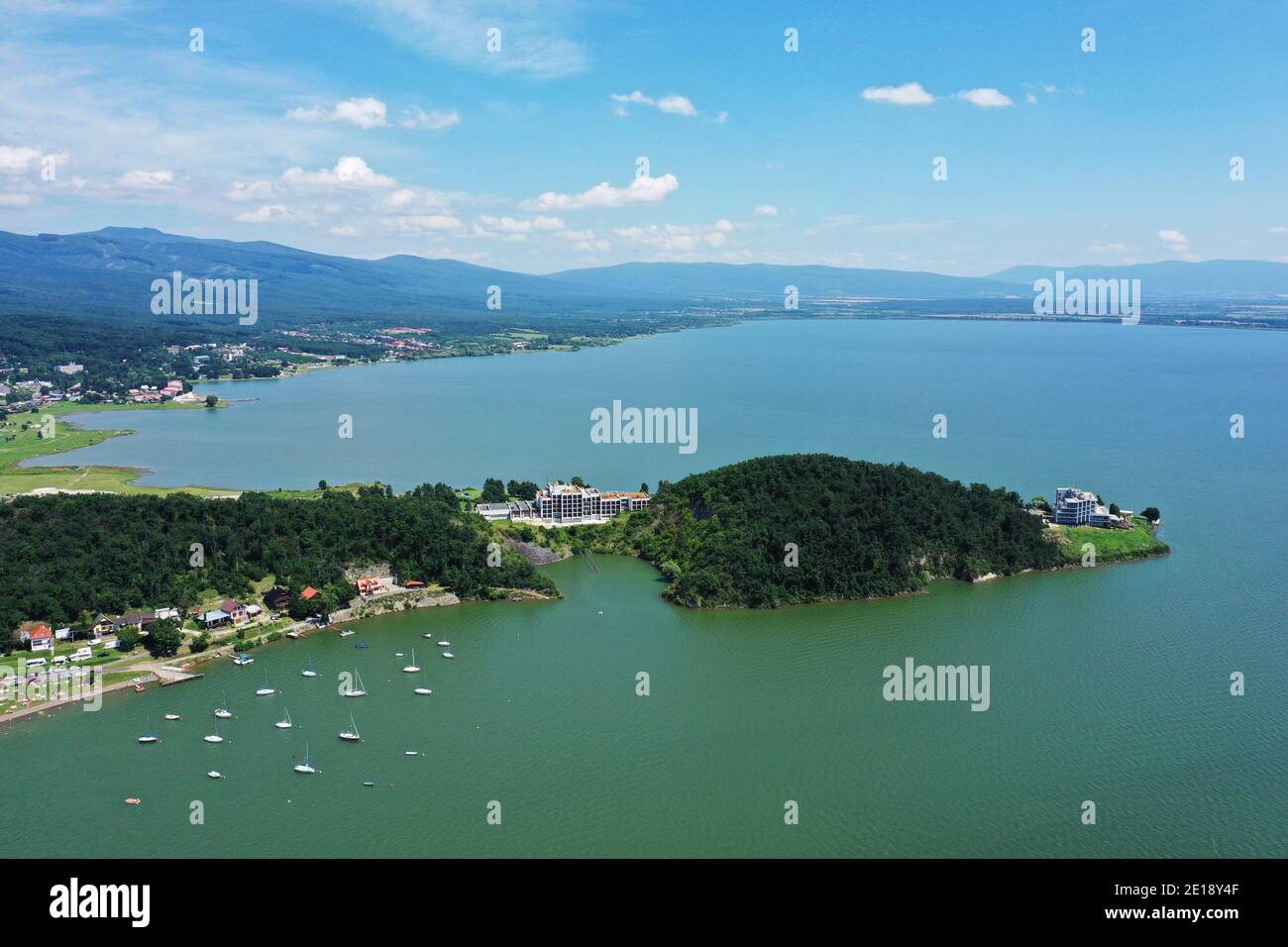 Aerial view of Zemplinska Sirava reservoir in Slovakia Stock Photo - Alamy