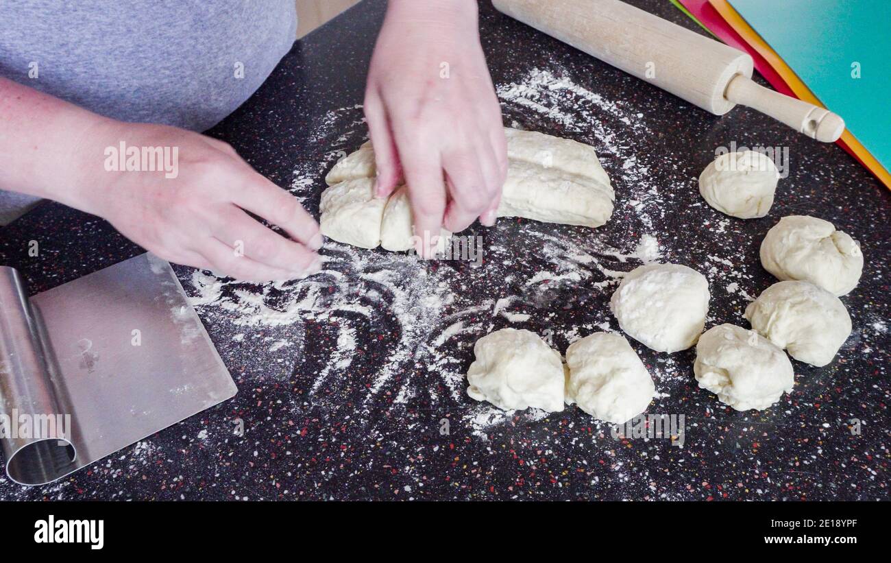Step step preparing kitchen counter hi-res stock photography and images ...