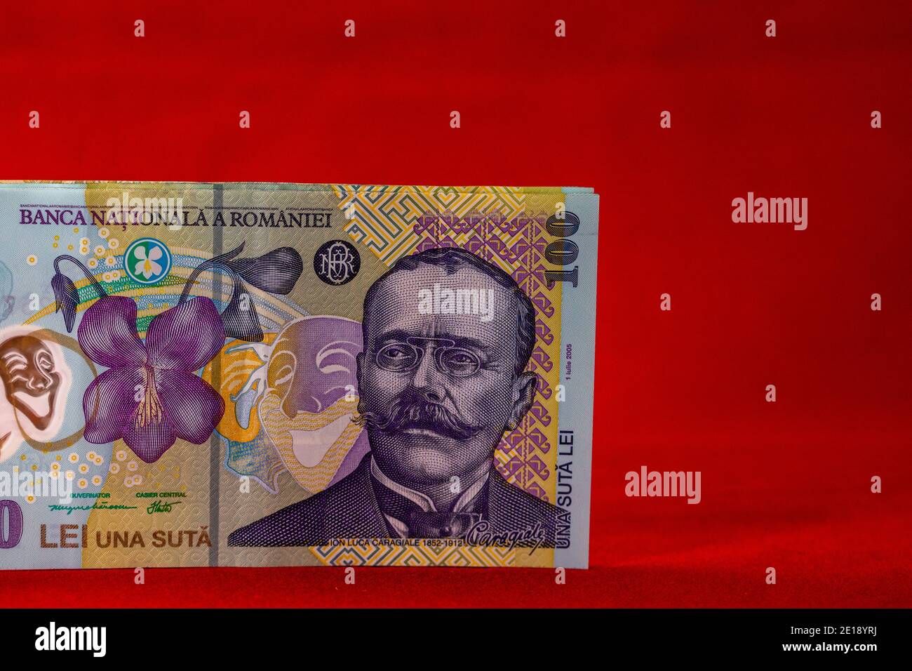 100 lei banknotes hi-res stock photography and images - Alamy
