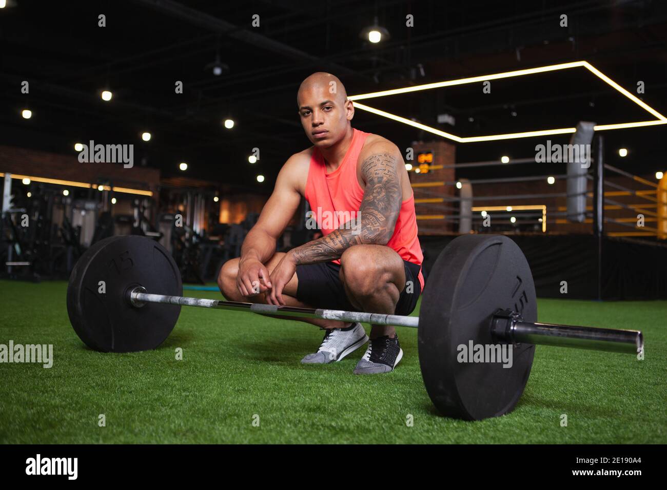 Heavy man sitting and full body hi-res stock photography and images - Alamy