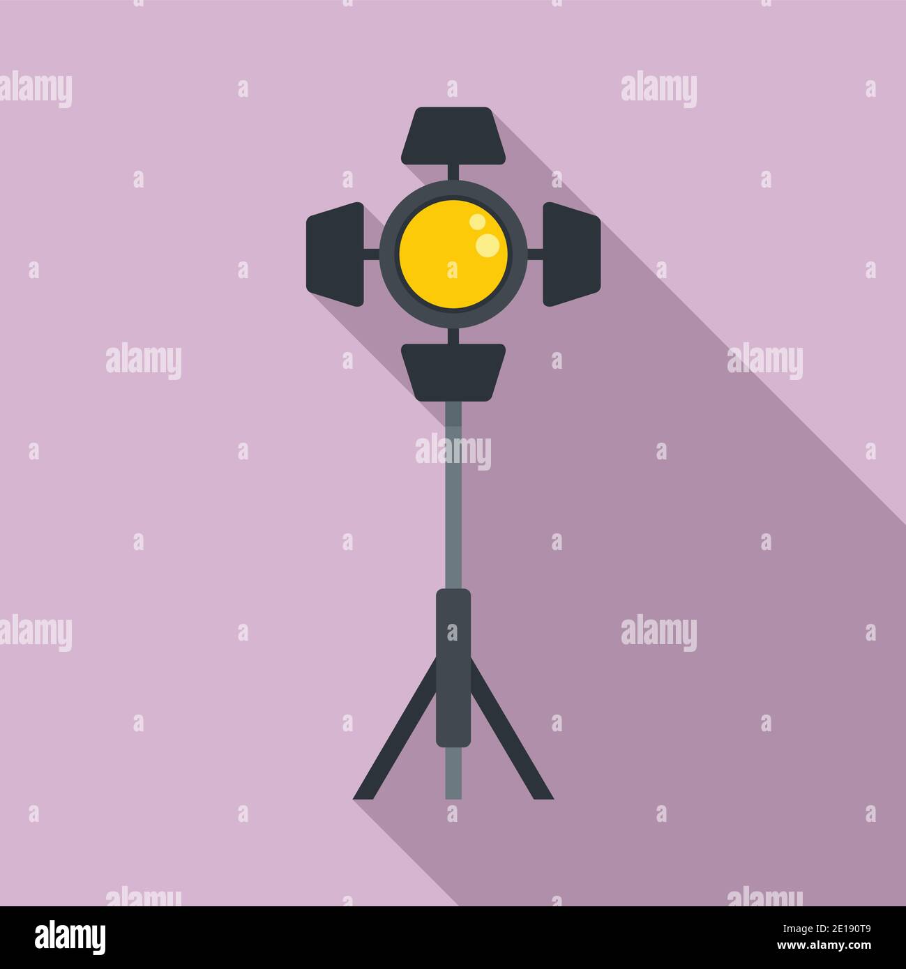 Spotlight icon, flat style Stock Vector Image & Art - Alamy