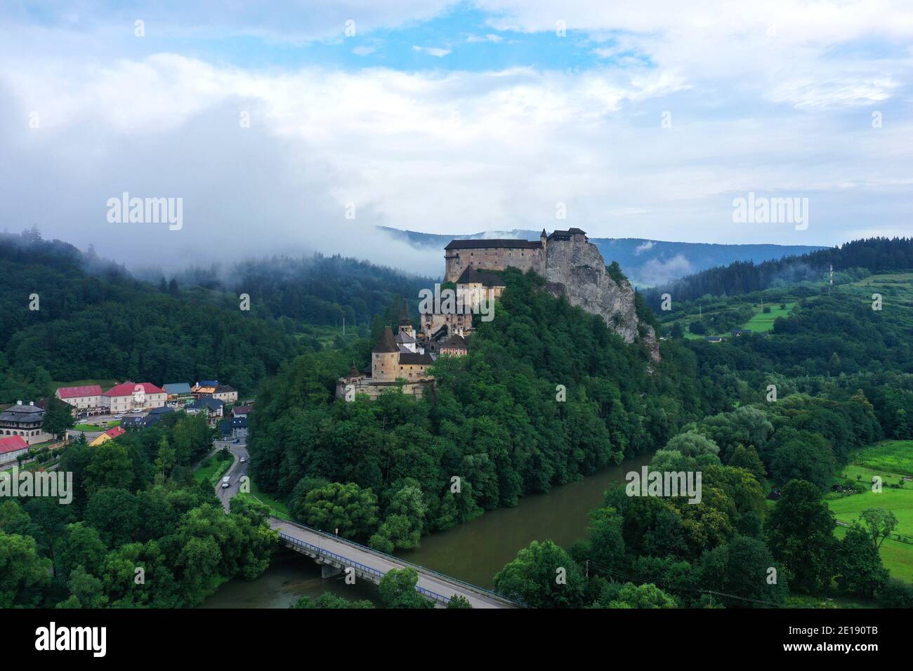 Aerial view of Orava Castle in Slovakia Stock Photo - Alamy