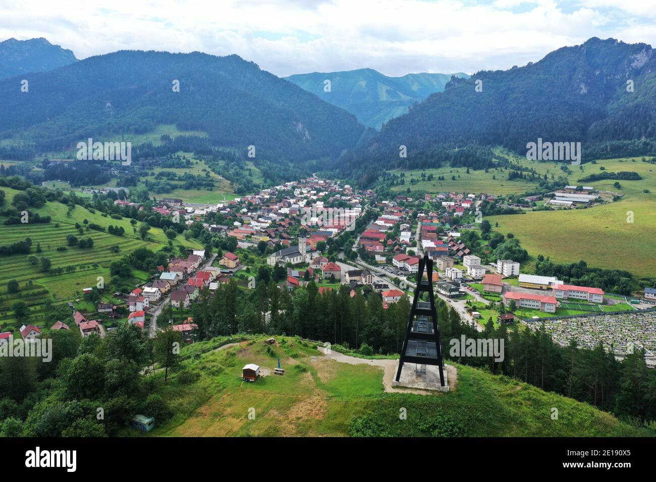 Aerial view of the village of Terchova in Slovakia Stock Photo - Alamy