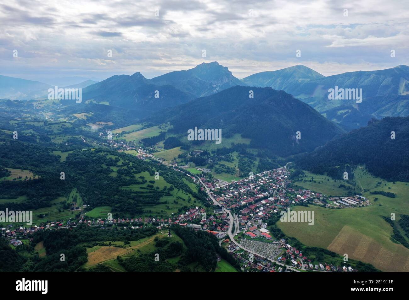 Aerial view of the village of Terchova in Slovakia Stock Photo - Alamy