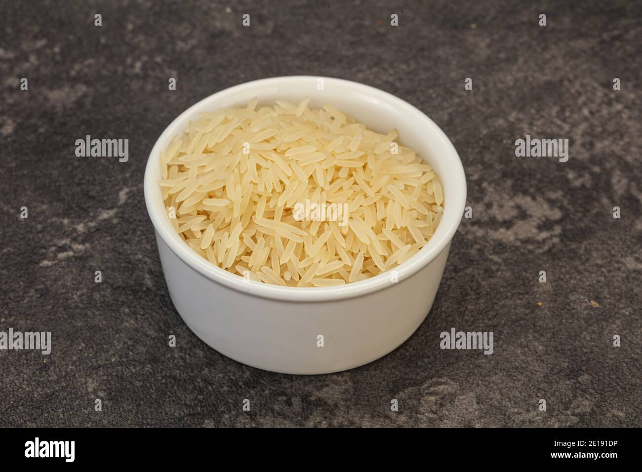 Raw Indian basmati rice in the bowl Stock Photo - Alamy