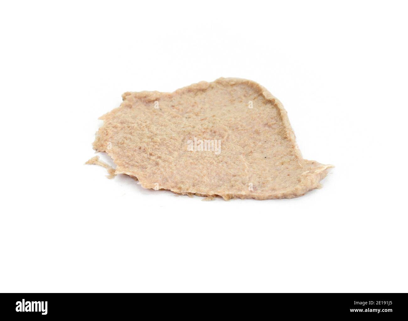 liver pate isolated on a white background Stock Photo - Alamy