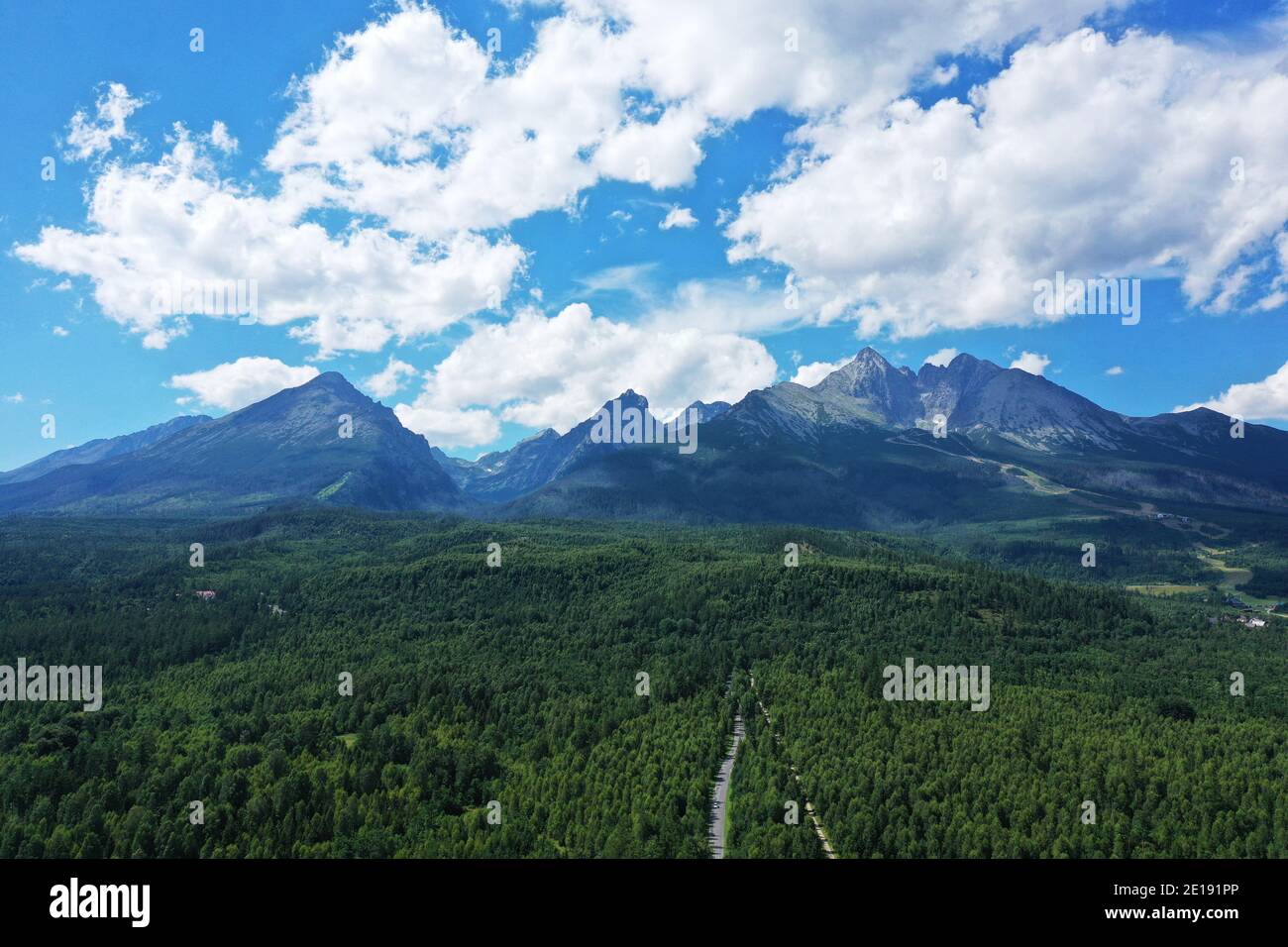 Aerial view of High Tatras in Slovakia Stock Photo - Alamy