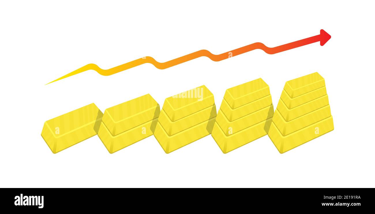 Bullion bars and coins Stock Vector Images - Alamy