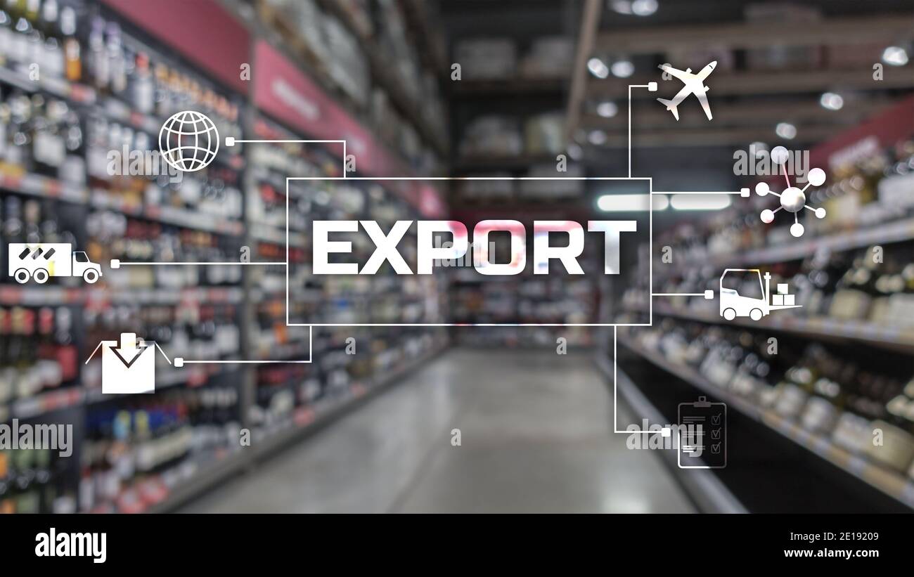 Logistics Import Export background 2021 Stock Photo - Alamy