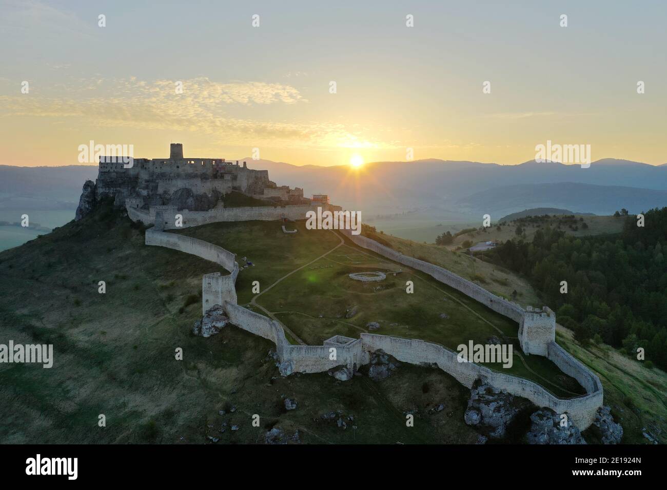 Aerial view of Spissky Castle in Slovakia Stock Photo - Alamy