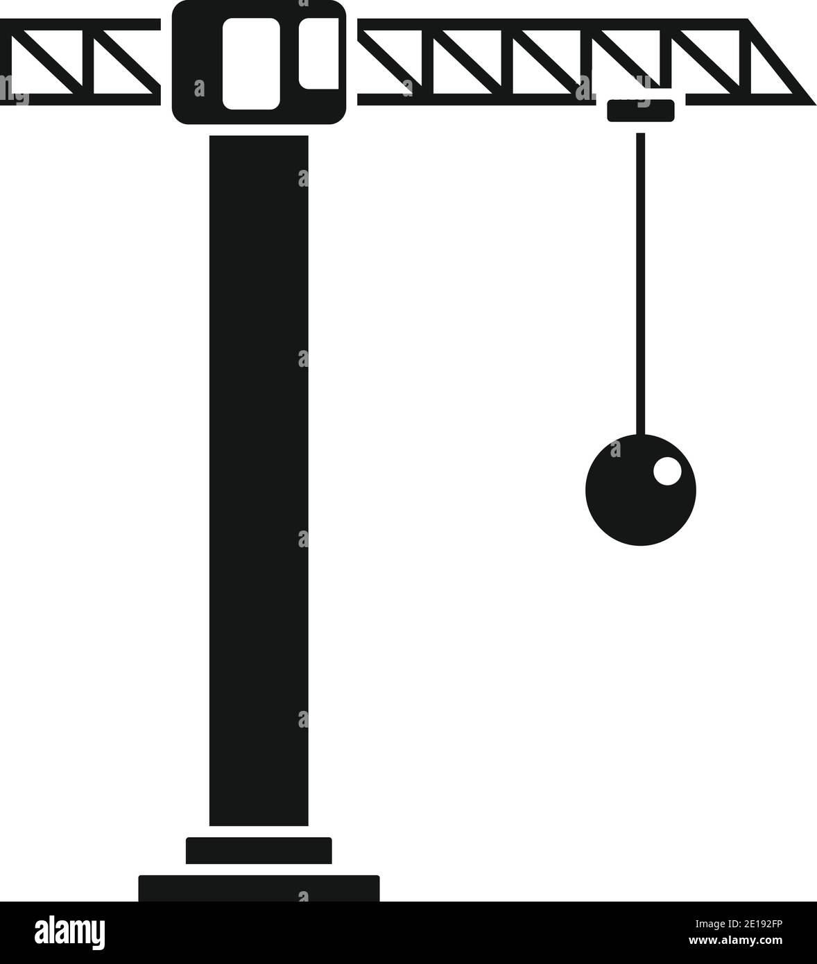 Demolition building crane icon Cut Out Stock Images & Pictures - Alamy