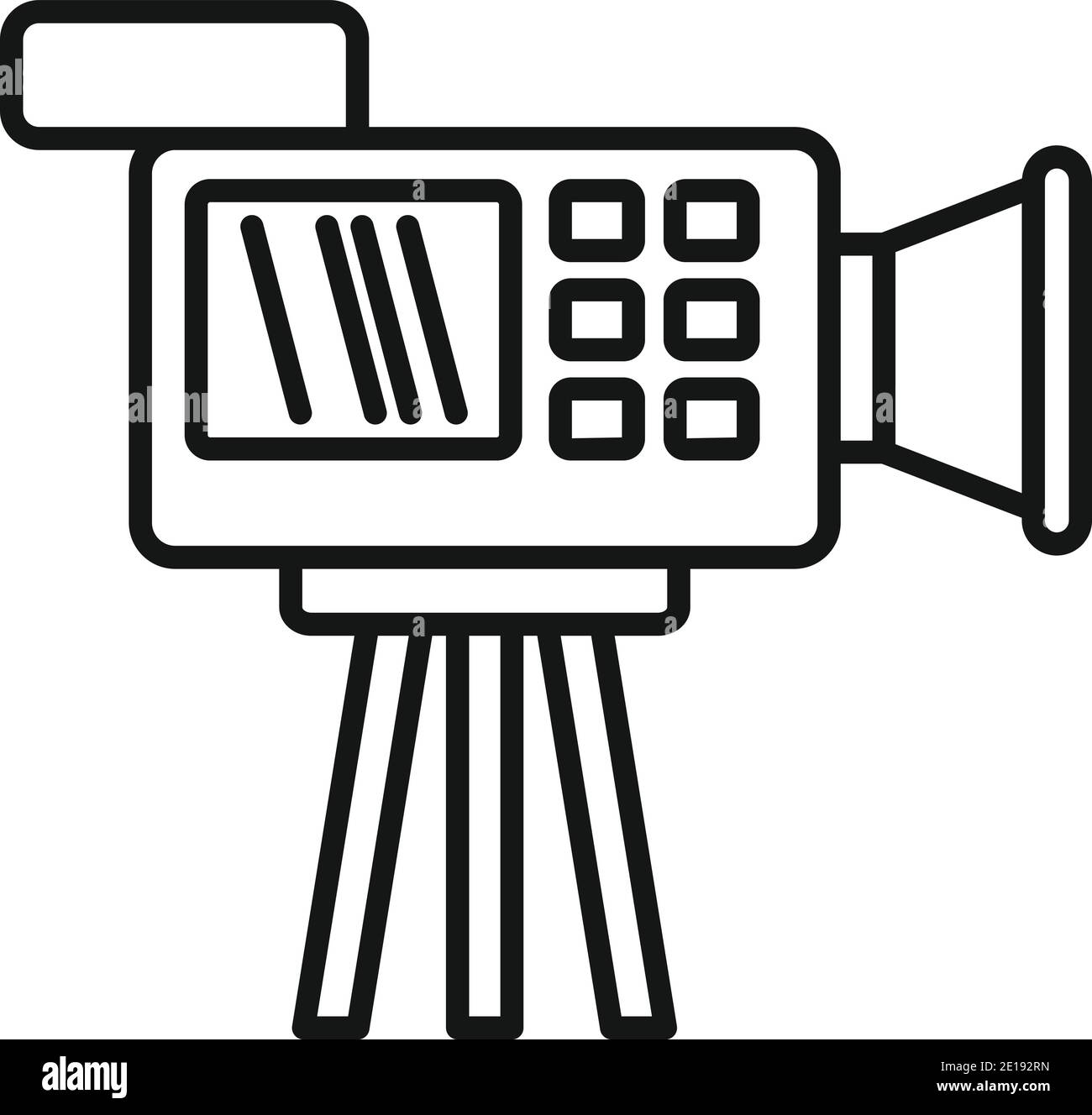 Cameraman video camera icon, outline style Stock Vector Image & Art - Alamy