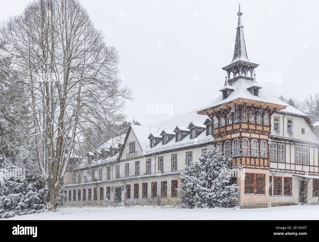 Bilder aus dem winterlichen Alexisbad Stock Photo - Alamy