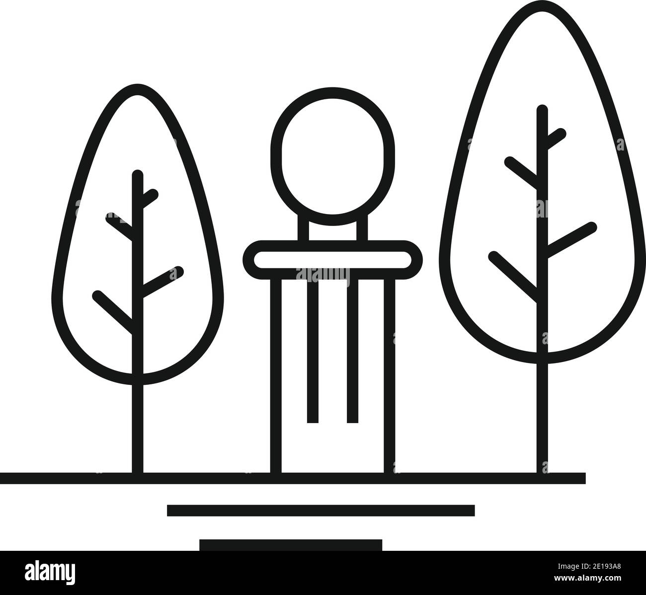 Treetop walkway Stock Vector Images - Alamy