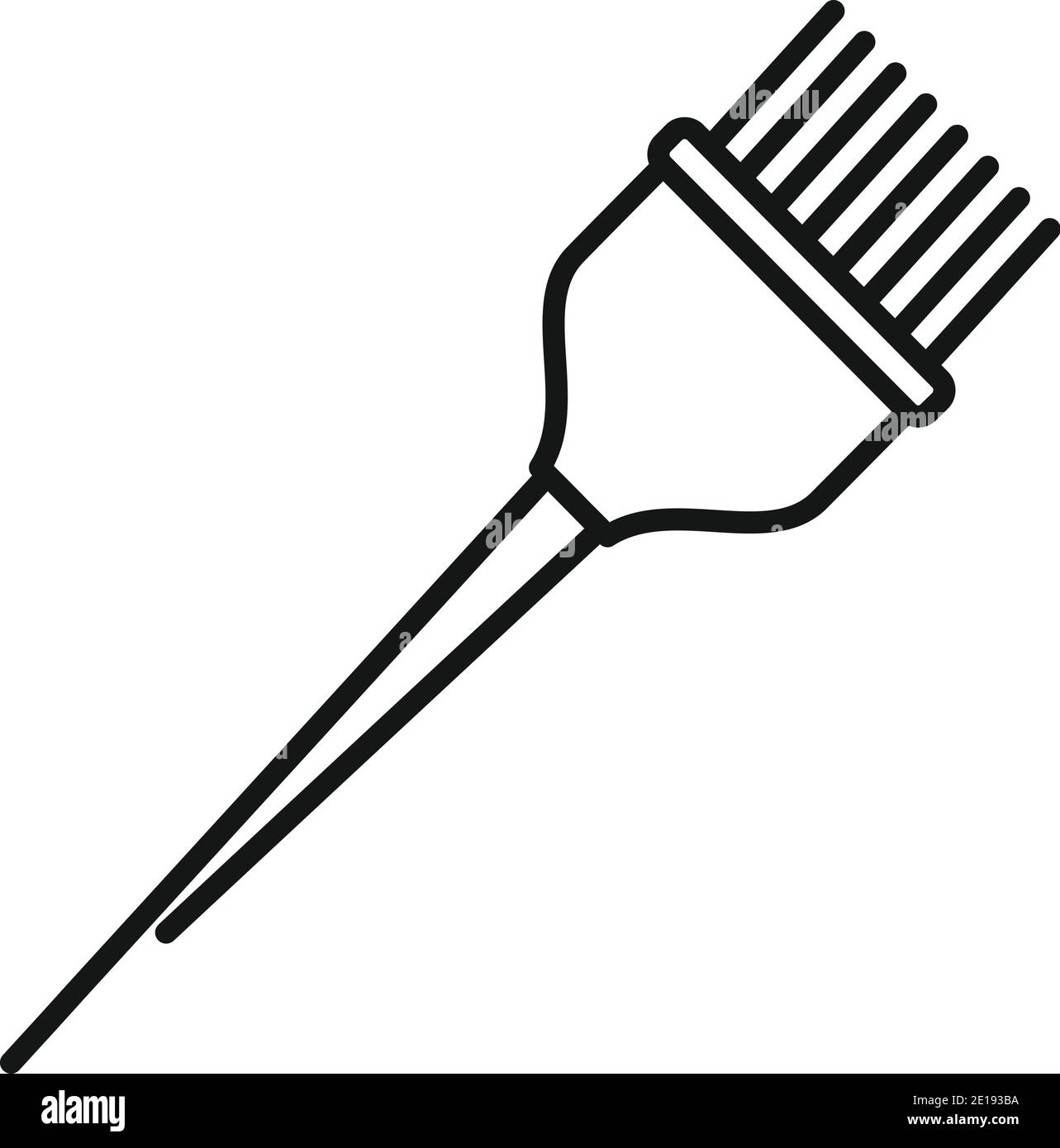 Plastic hairbrush icon outline Cut Out Stock Images & Pictures - Alamy
