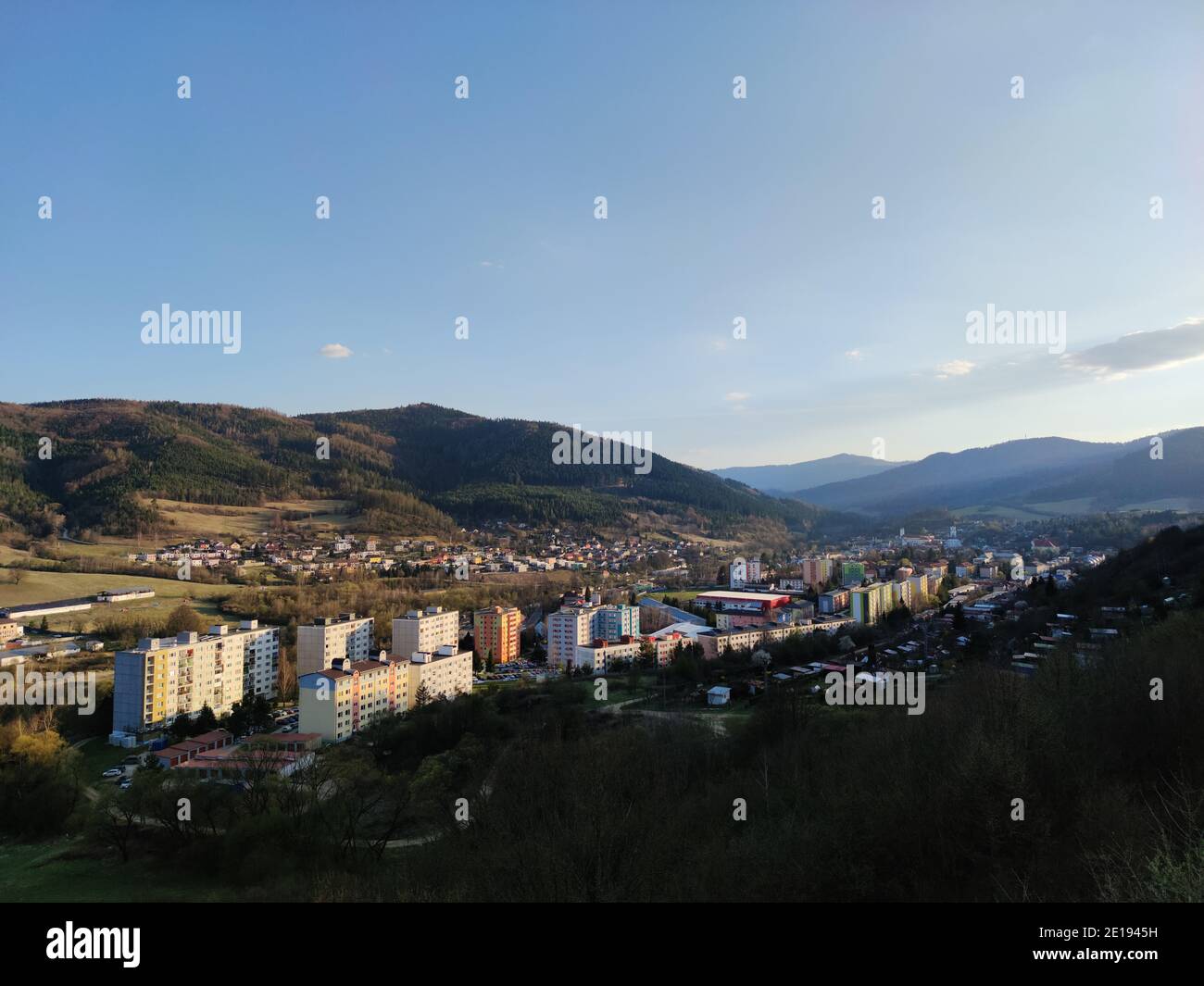 Aerial view of the town of Gelnica in Slovakia Stock Photo - Alamy