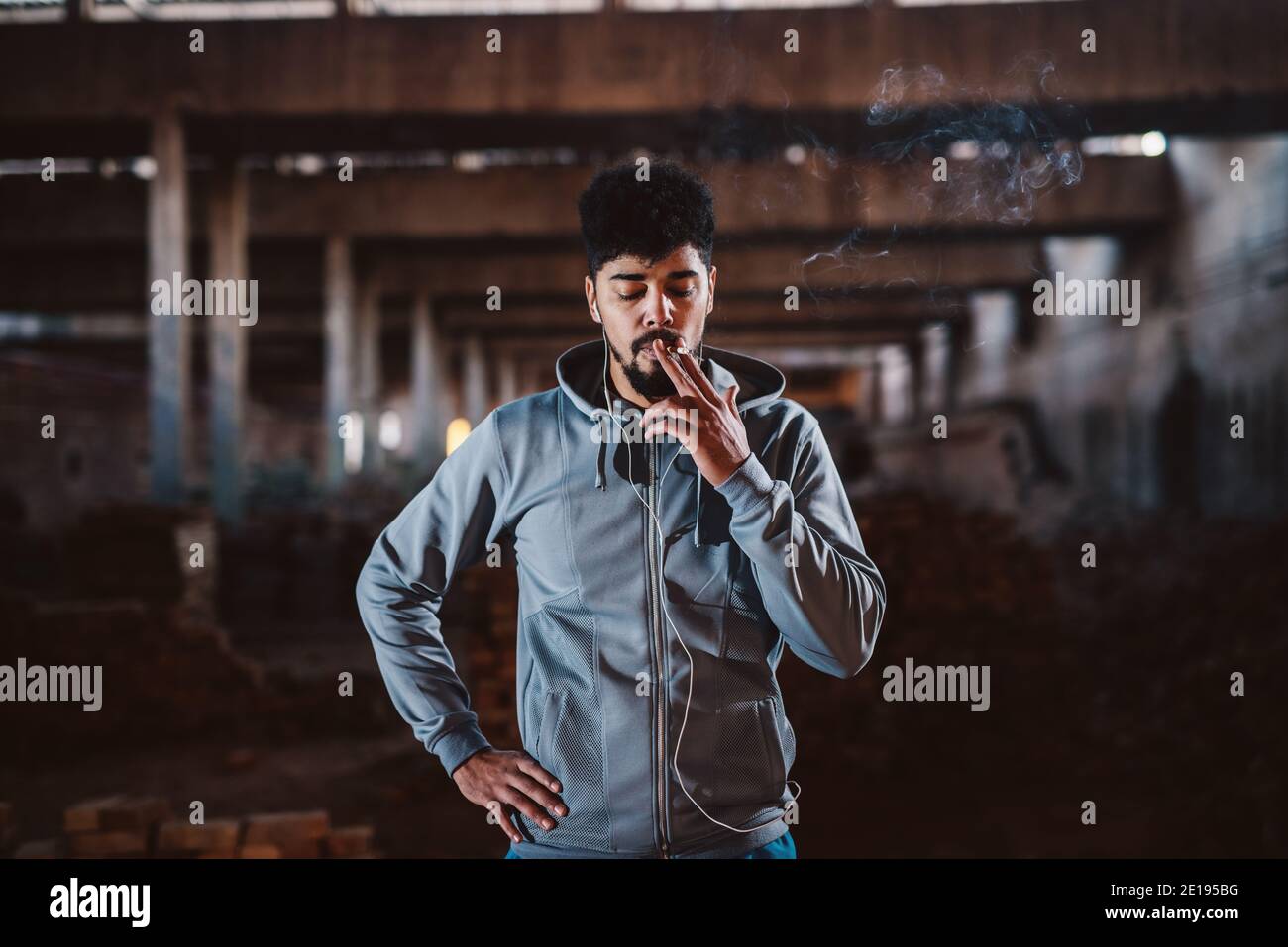 Nervous smoker hi-res stock photography and images - Alamy