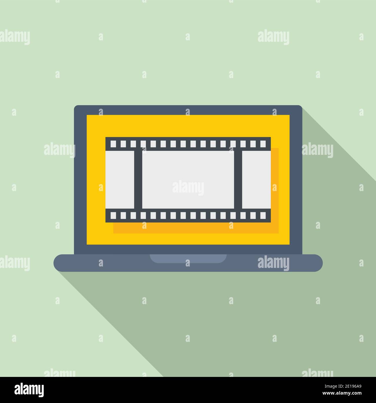 Video edit laptop icon Stock Vector Images - Alamy