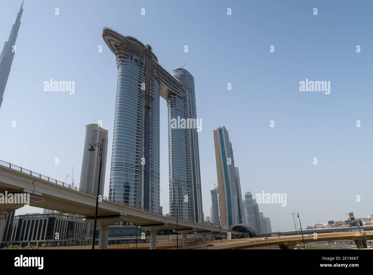 Sky Walk, Sky Bridge, Downtown Dubai Stock Photo - Alamy