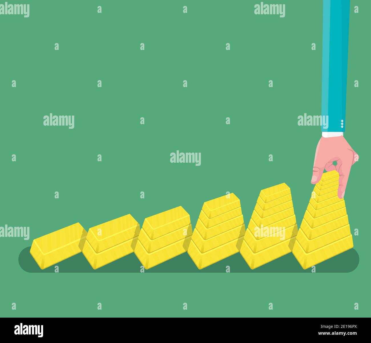 Gold bullion and coins Stock Vector Images - Alamy