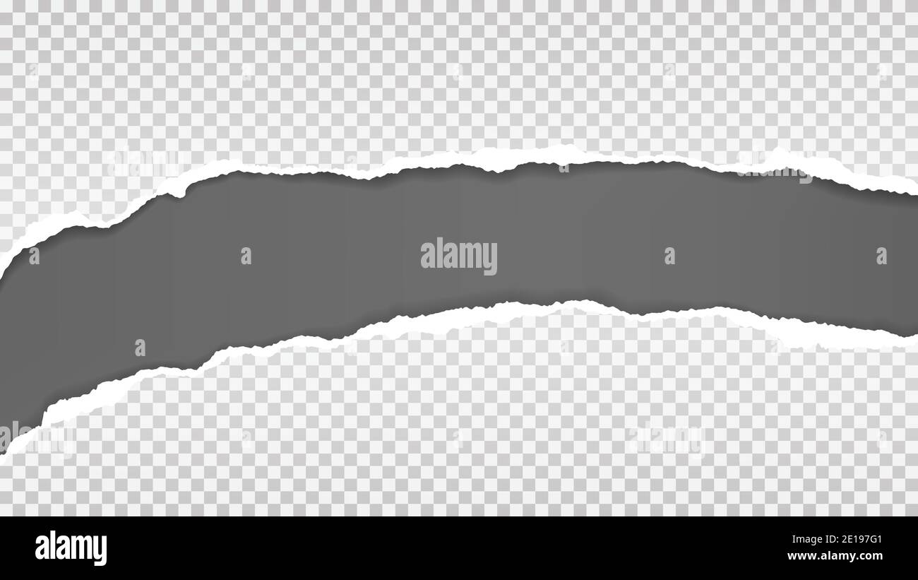 Torn of white squared paper pattern are on dark grey background for ...