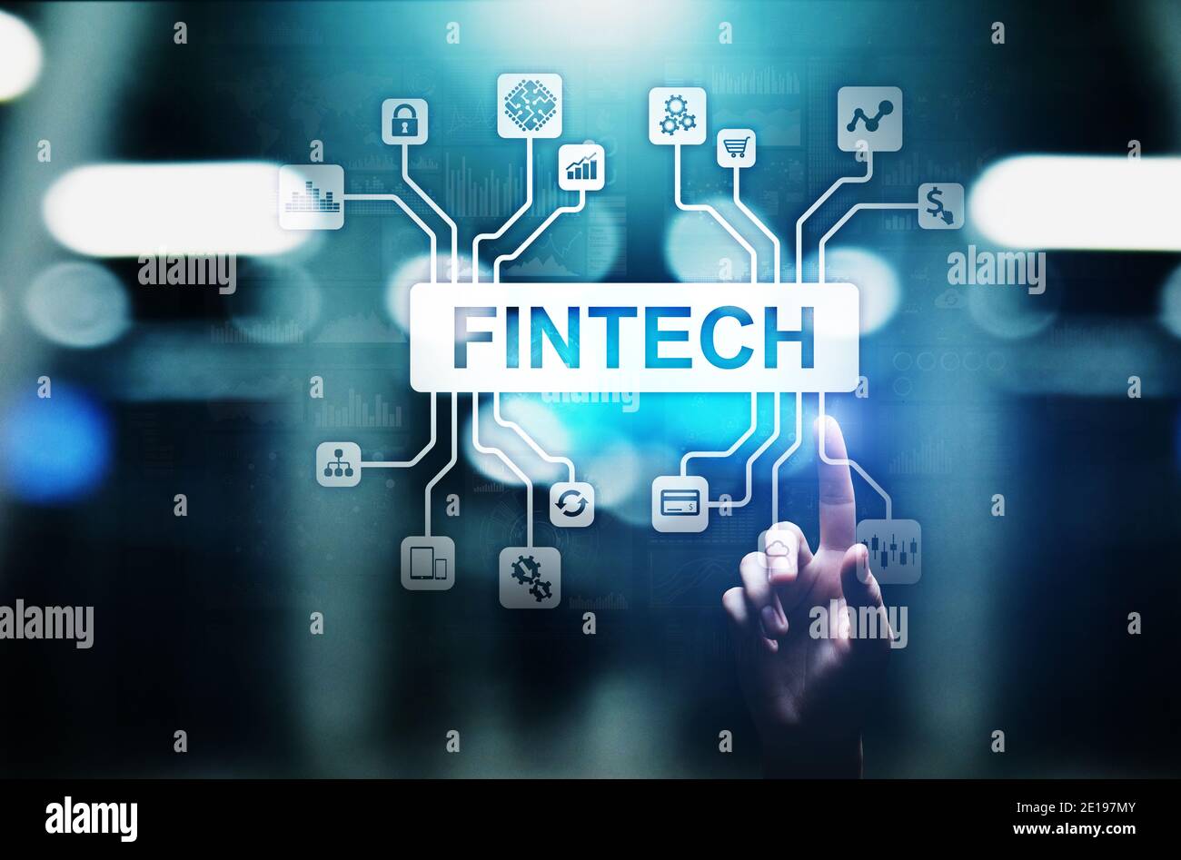 Fintech Financial technology Cryptocurrency investment and digital ...