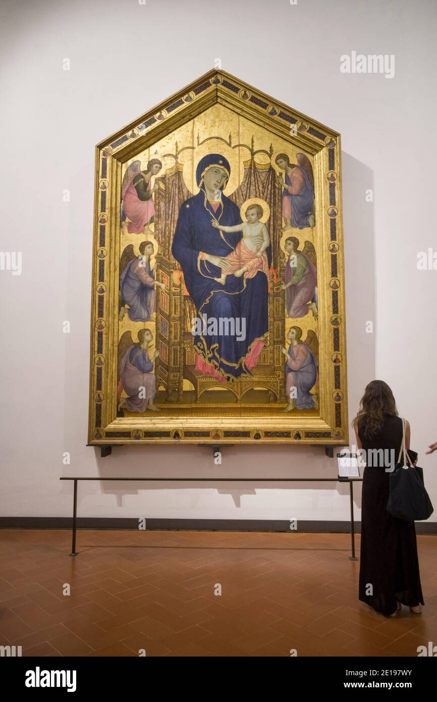 Duccio madonna uffizi hi-res stock photography and images - Alamy