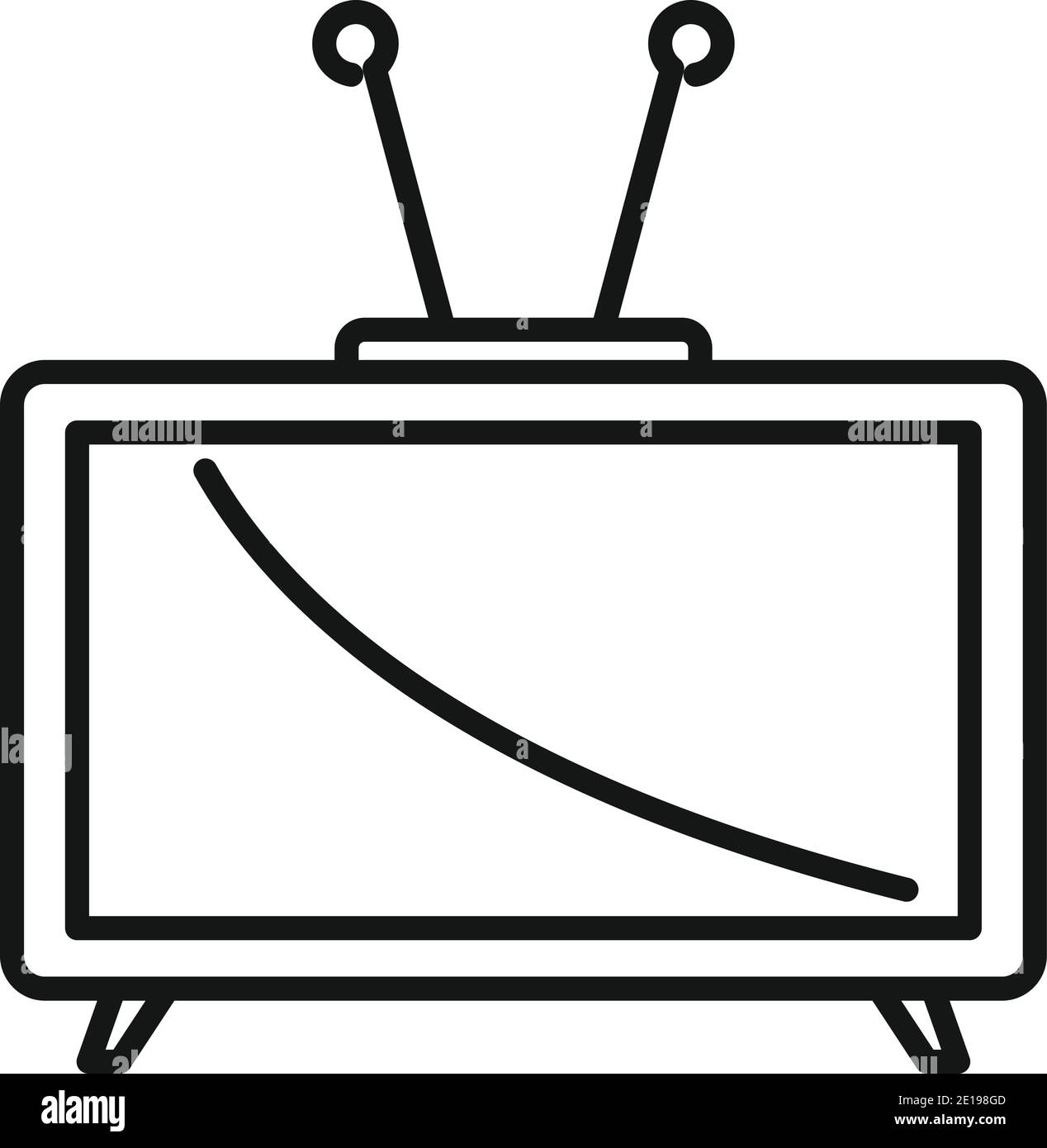 Antique tv set show Black and White Stock Photos & Images - Alamy