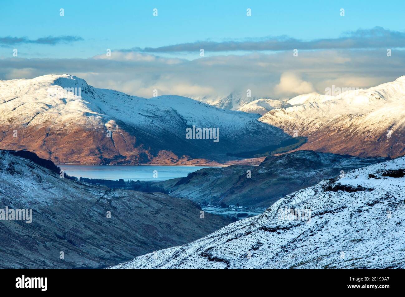 SCOTLAND HIGHLAND KINTAIL SHIEL BRIDGE TO GLENELG THE OLD MILITARY ROAD ...