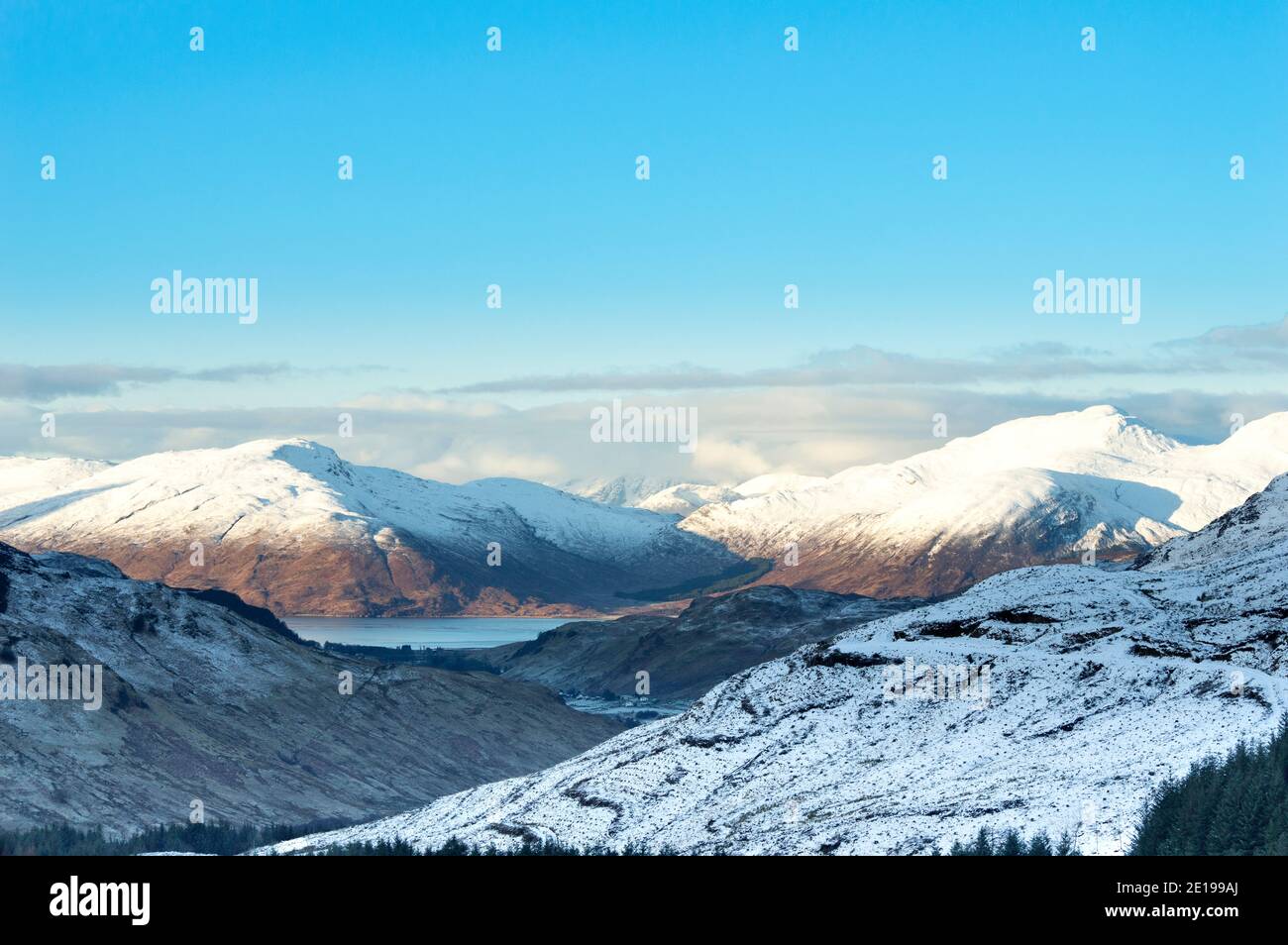 SCOTLAND HIGHLAND KINTAIL THE SHIEL BRIDGE TO GLENELG OLD MILITARY ROAD ...