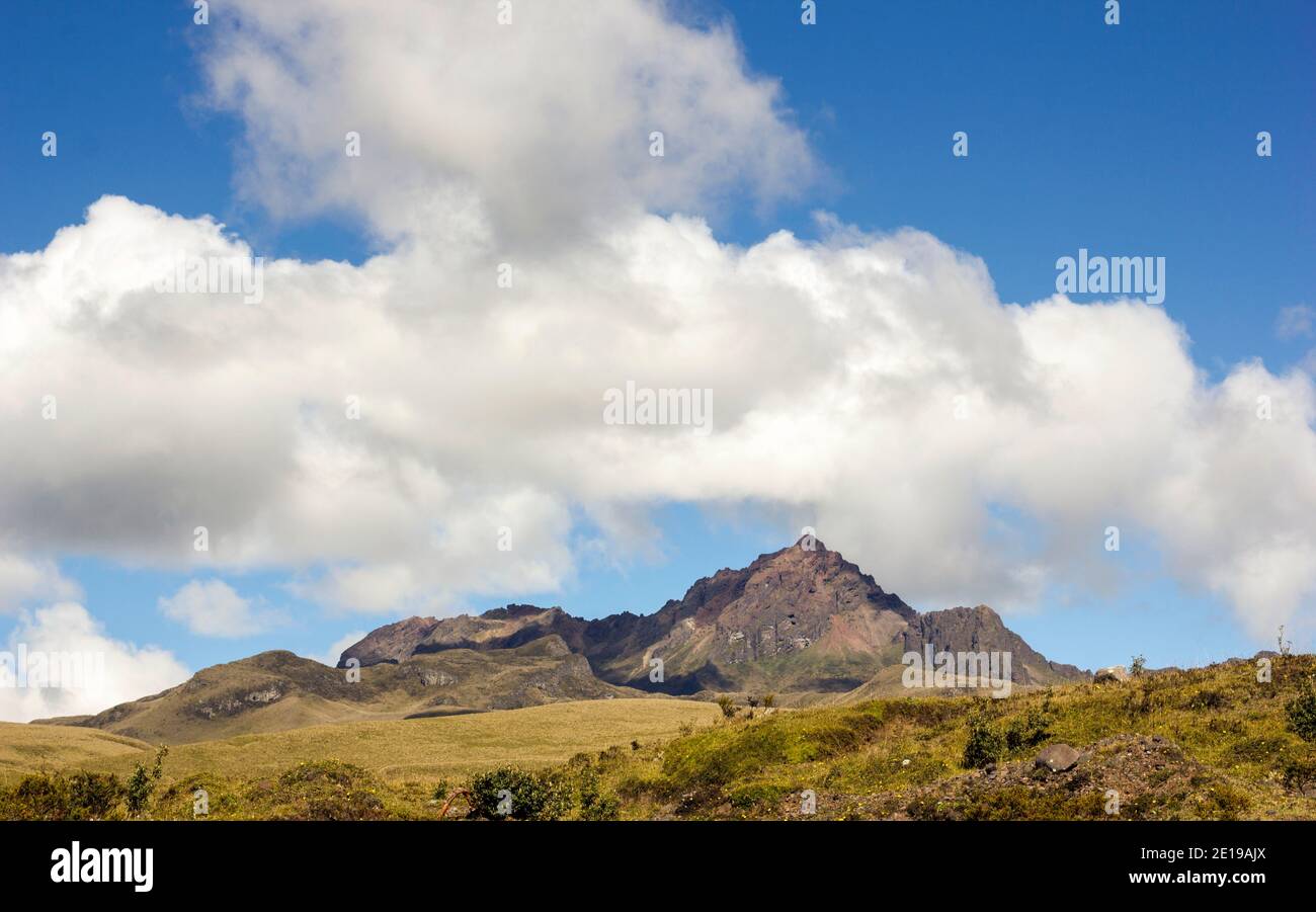 Ruminahui Volcano (4,721m) in the Ecuadorian Andes. Situated south of ...